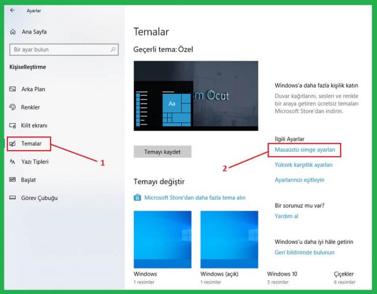 Windows 10 Bilgisayarım simgesini masaüstüne ekleme | Sistem ve Ağ Uzmanlığı | Adem OCUT