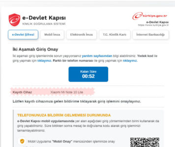 E Devlet Hesabınızı iki aşamalı doğrulama ile güvenli hale getirin | Sistem ve Ağ Uzmanlığı ...